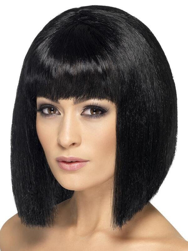 Gothic Glamour Black Coquette Wig - Party Spirit – Costume Shop London