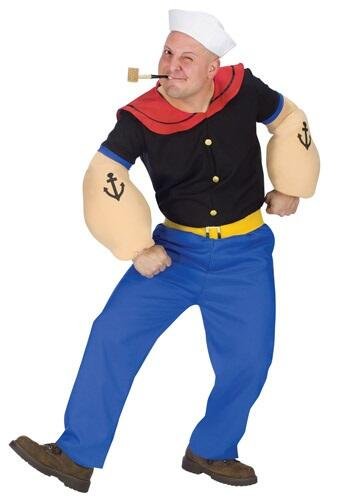 Ultimate Popeye Costume for Teachers World Book Day – Party Spirit
